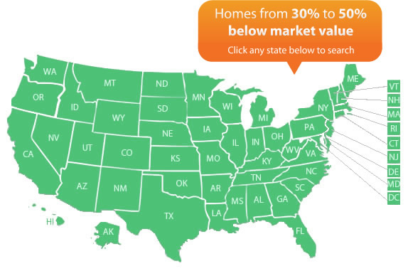 Foreclosure Listings Search By State
